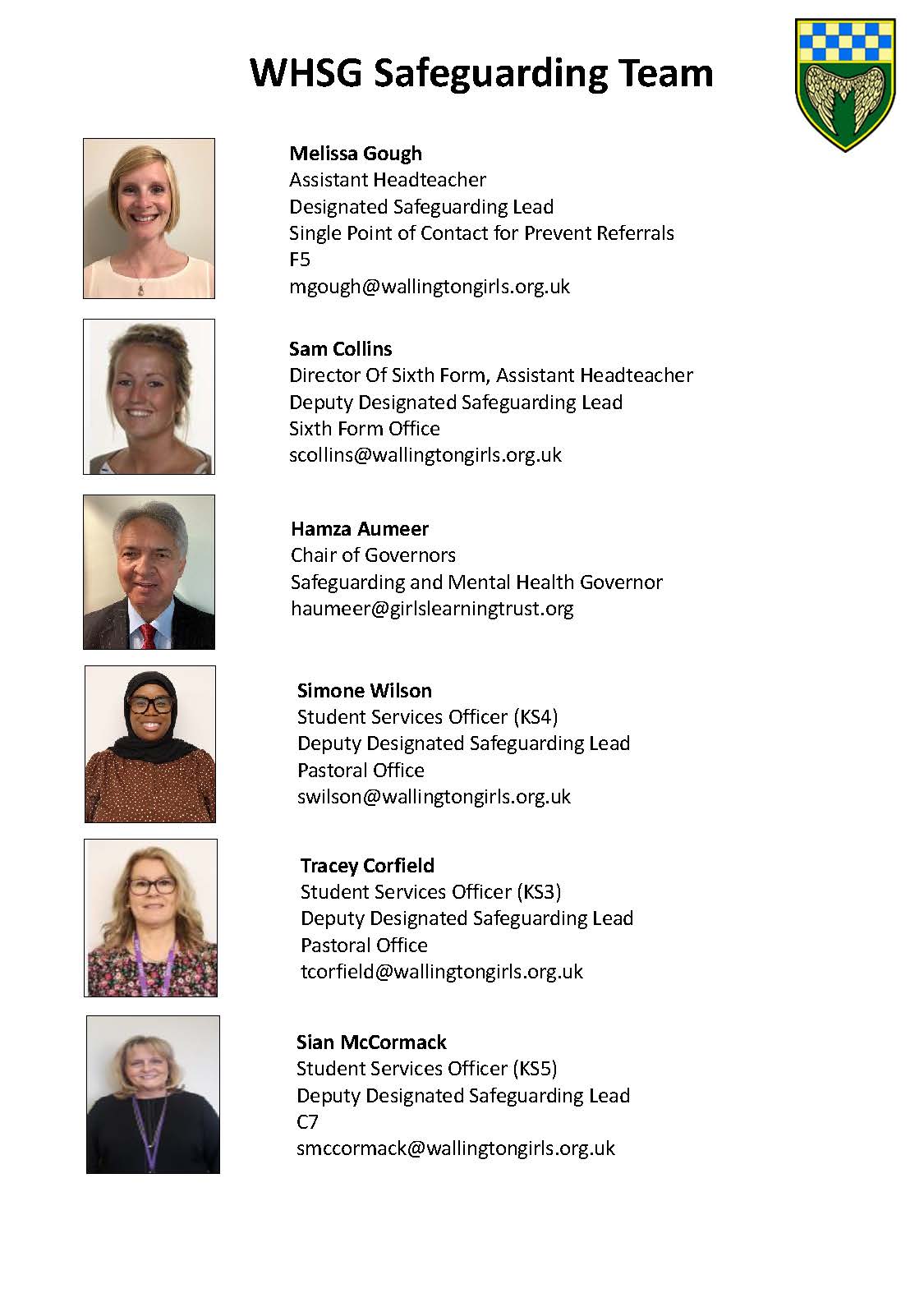 Safeguarding & Child Protection - Wallington High School for Girls